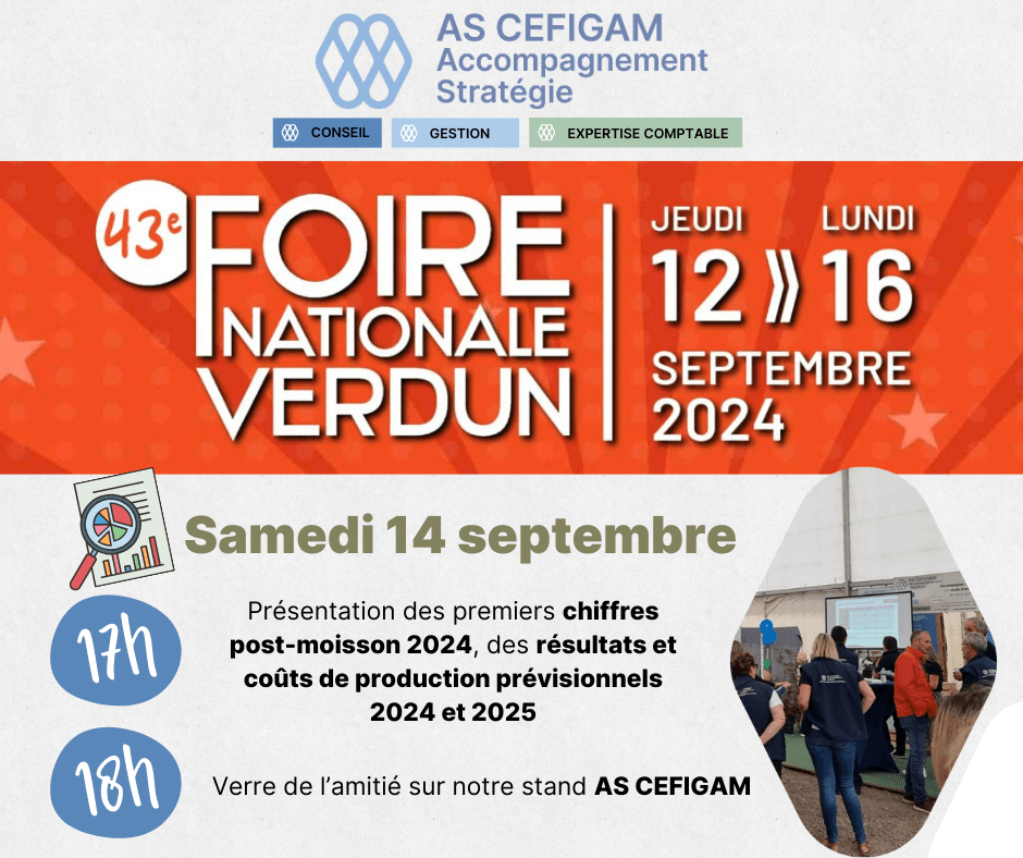 🌾 Retrouvez-nous à la Foire Nationale de Verdun ! 🌾 - AS CEFIGAM